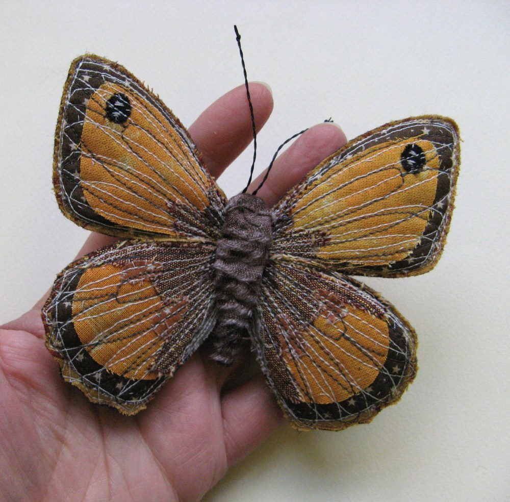 butterfly textile art | agnesandcora
